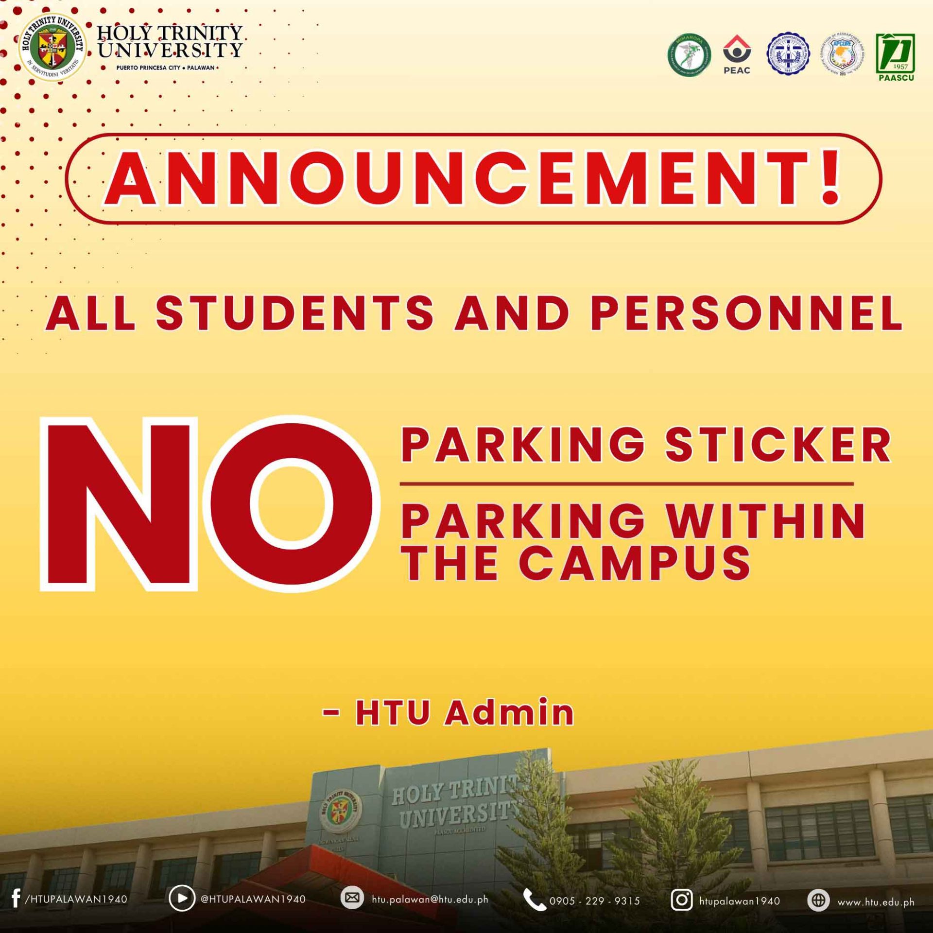 Official Website of Holy Trinity University